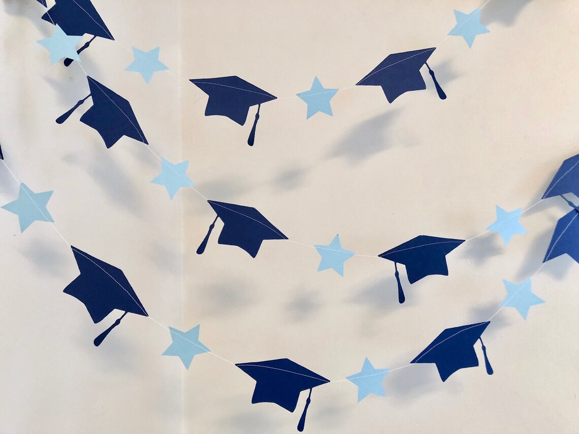 Graduation Cap Banner Graduation Party Decorations | Etsy