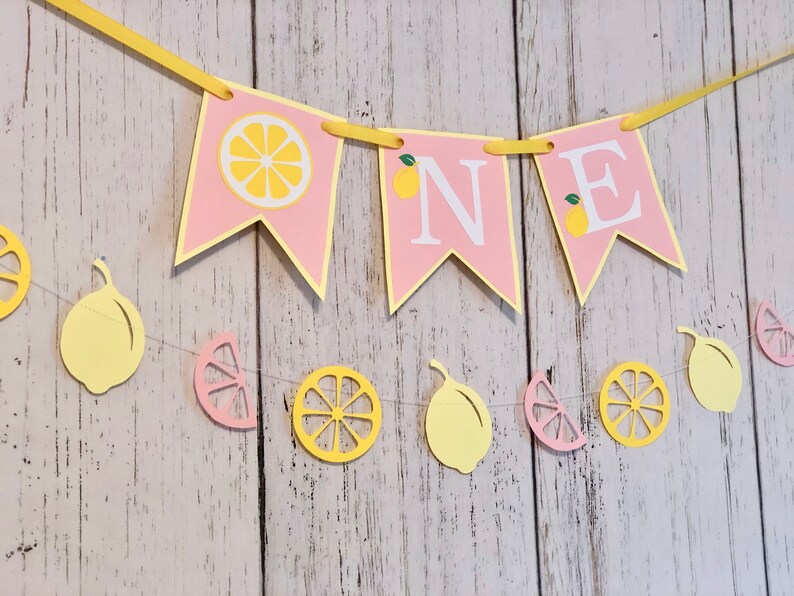 Lemon First Birthday Decor High Chair Decorations Lemonade - Etsy