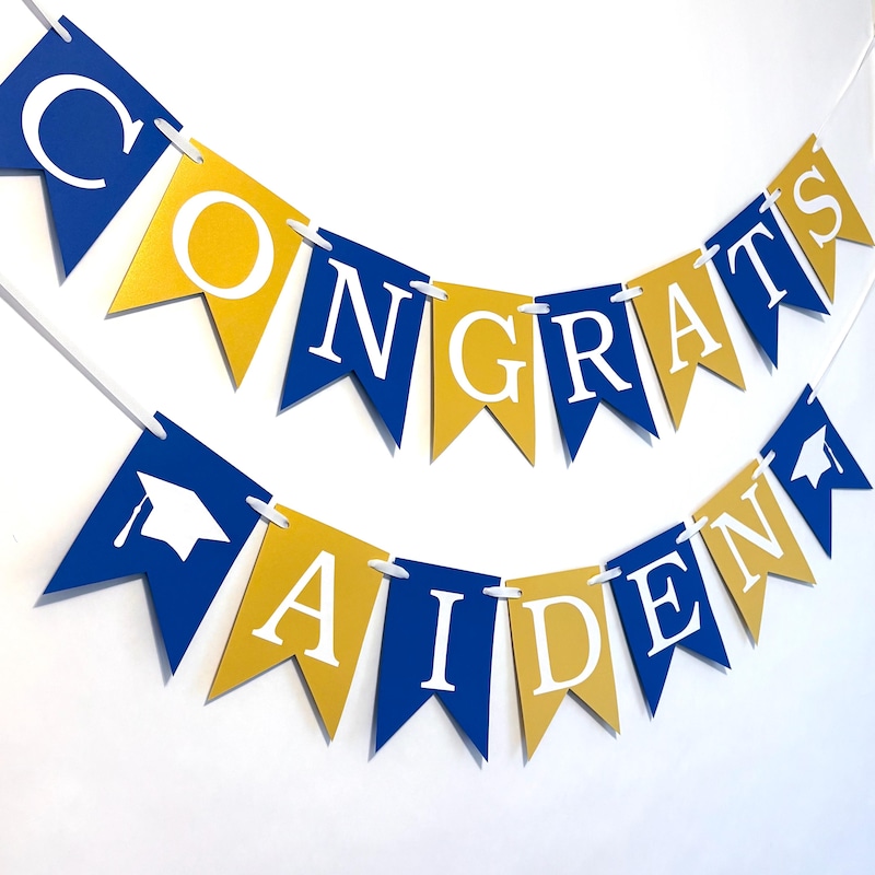 Blue Gold Graduation - Etsy