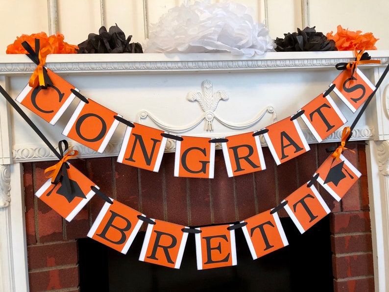 Graduation Decorations / Orange High School Graduation/ Class - Etsy