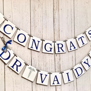 Doctor Graduation Banner - Medical Graduation Decoration - Congrats ...