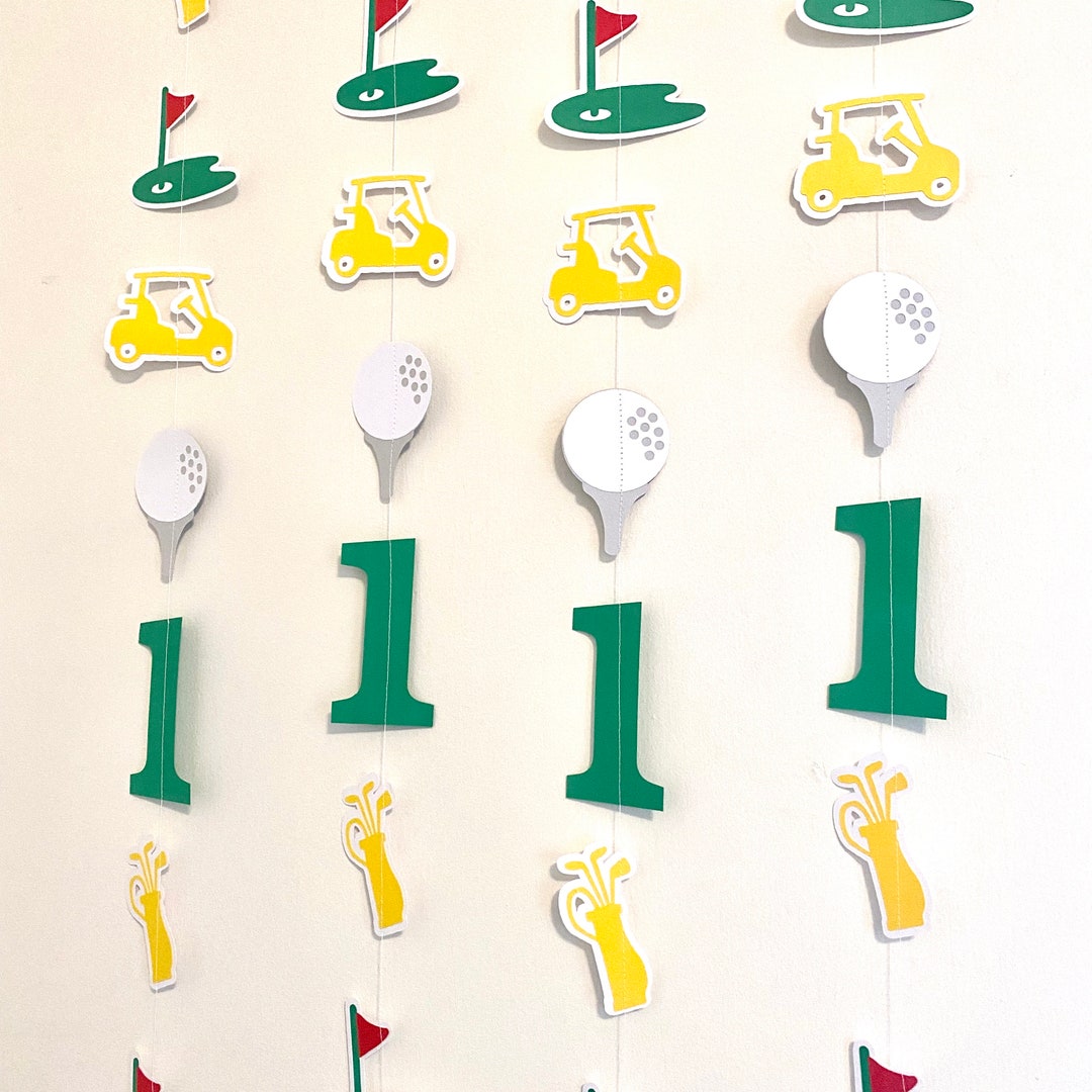 Hole in ONE Birthday Decorations- Mastered 1st Year Themed 1st Birthday ...