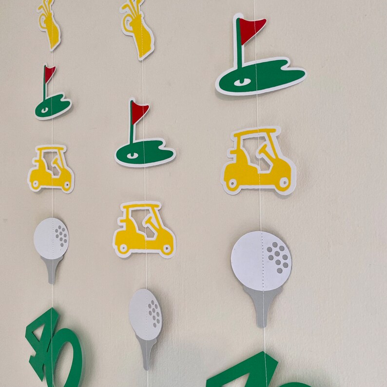 Golf Birthday Garland: 30th/40th/50th Birthday Party Decor - Etsy