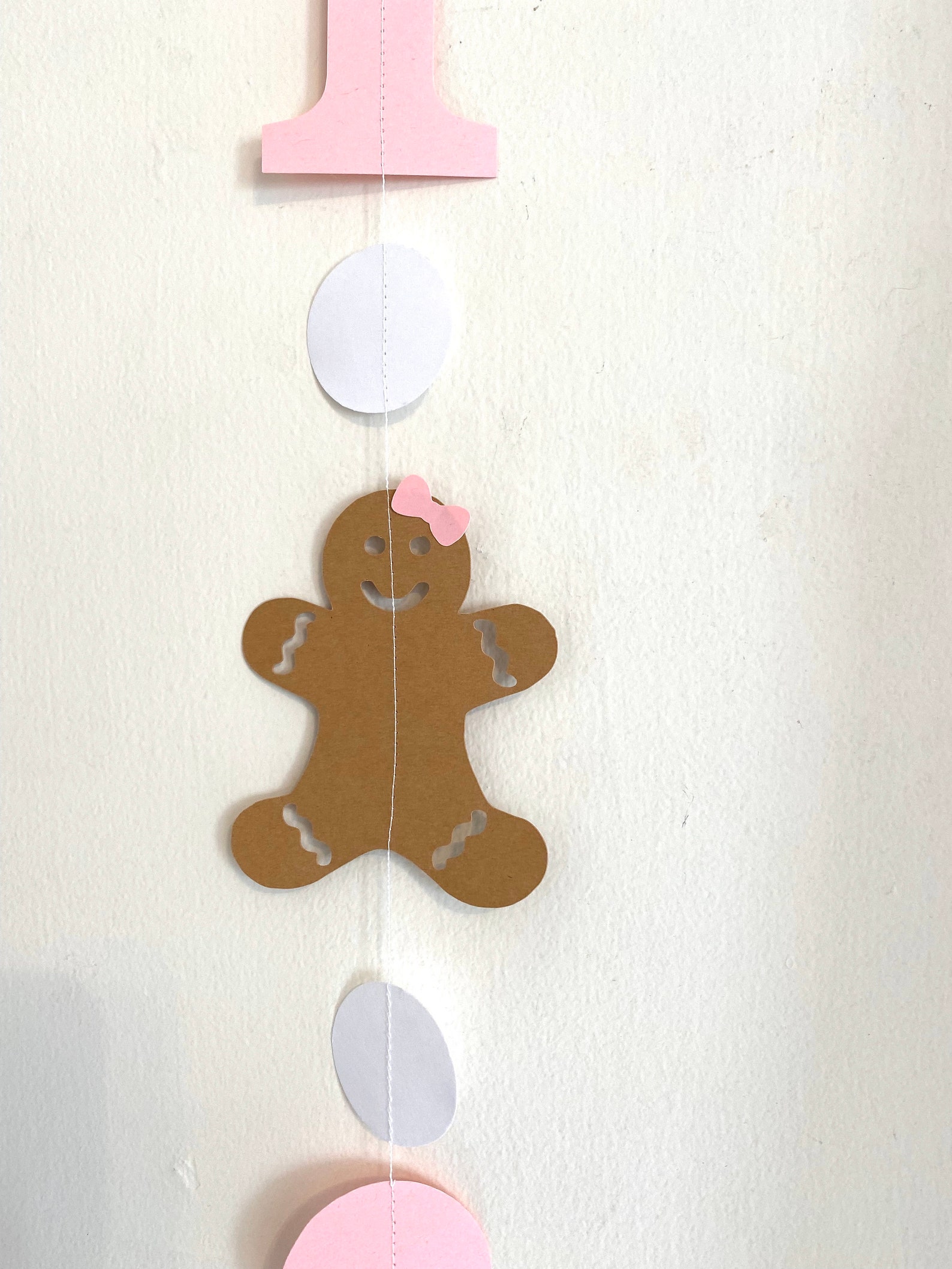 Gingerbread First Birthday Cake Topper Girl Gingerbread | Etsy