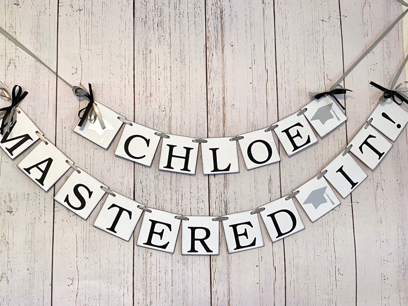 Masters Degree Graduation Banner Graduation Decoration | Etsy
