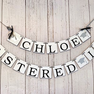 Masters Degree Graduation Banner - Graduation Decoration - Custom ...