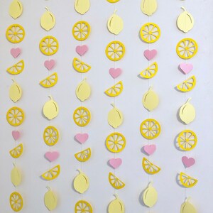 Lemonade Garland Backdrop: Bridal Shower, Birthday Party Decor - Etsy
