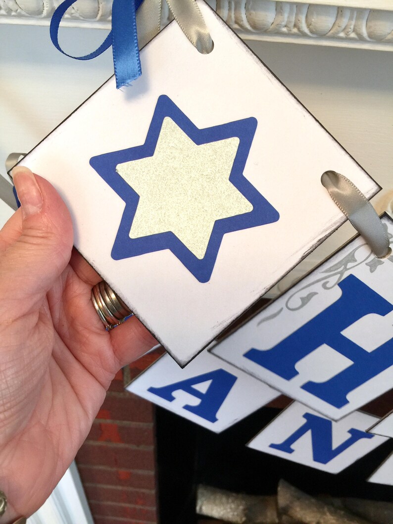 Hanukkah Decorations Happy Hanukkah Banner Dreidel Banner - Etsy Canada