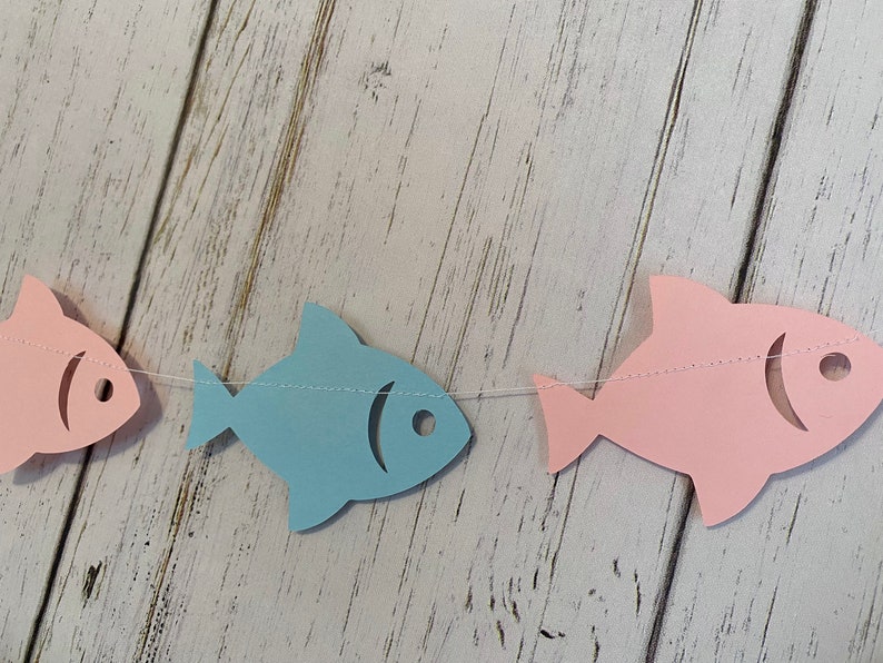 Fishe or Fishe Banner Fish Themed Baby Shower Fishing Baby | Etsy