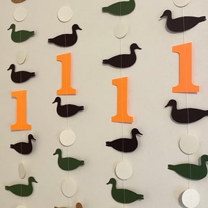 Duck Hunting 1st Birthday Decorations Mallard Garlands Duck - Etsy