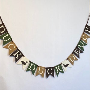 Duck Hunting 2nd Birthday Banner: Mallard Garland Decor - Etsy