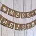 Rustic Christmas Decorations Merry Christmas Banner - Etsy