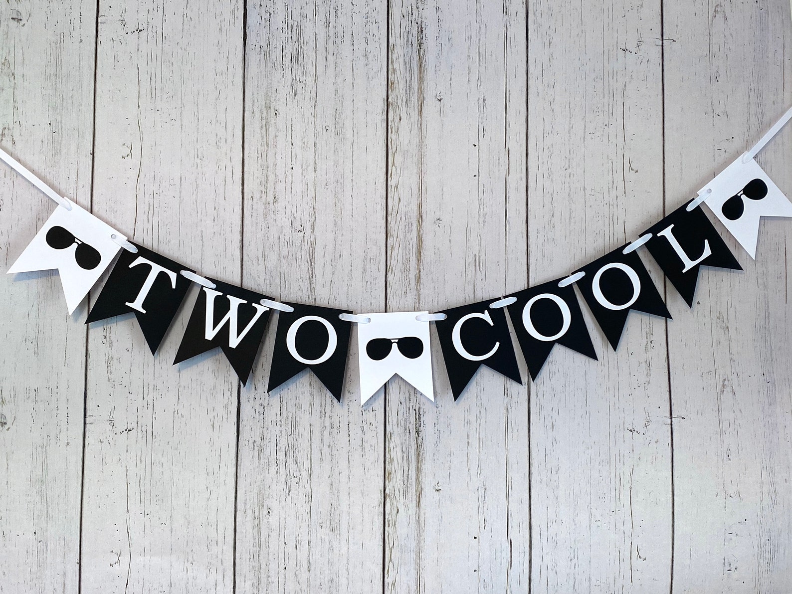 TWO COOL Banner Two Cool Sign 2nd Birthday Banner 2nd | Etsy