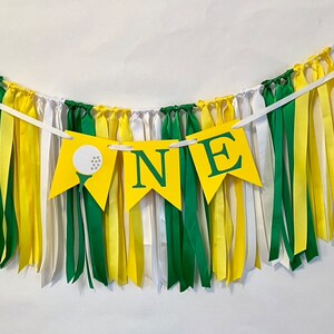 Golf First Birthday Banner: Hole in One Par-tee Decor - Etsy