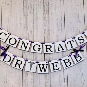 Pharmacist Graduation Decor - Doctor Banner - Congrats Name Banner ...