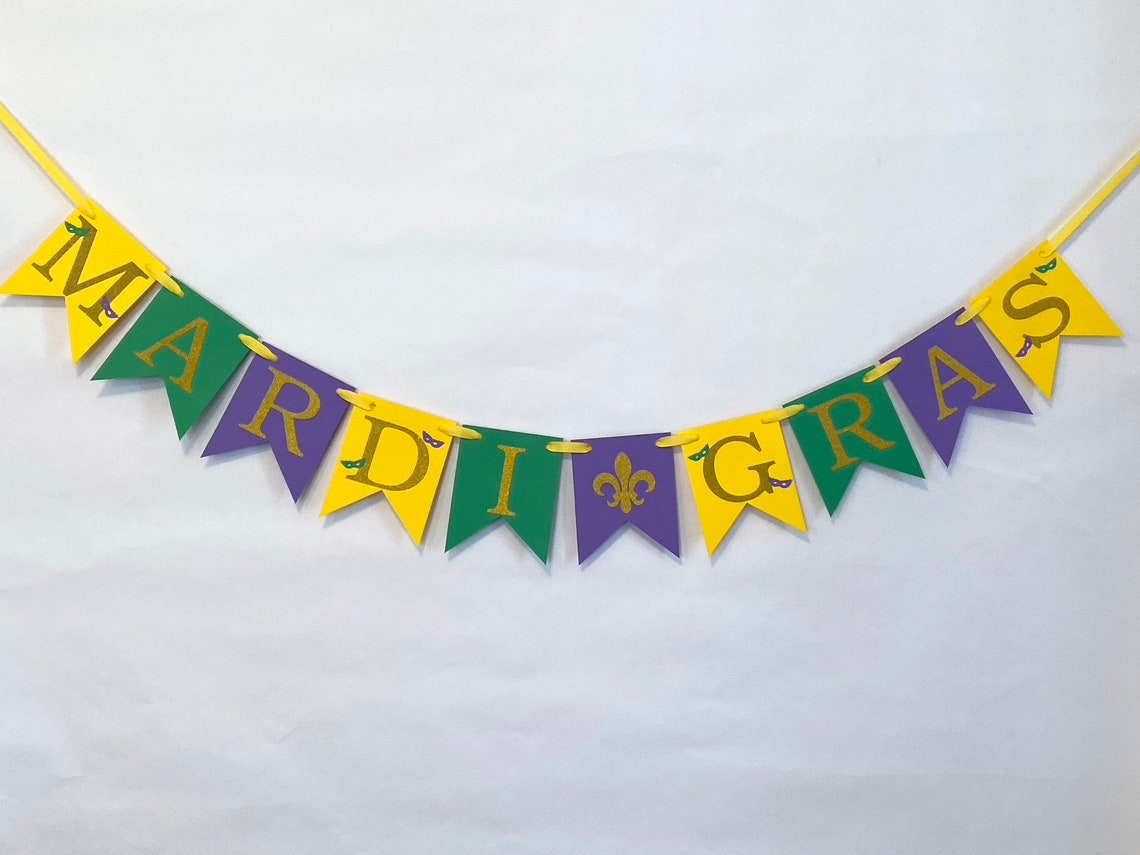 Mardi Gras Decorations Mardi Gras Banner Mardi Gras Party - Etsy