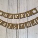 Rustic Christmas Decorations - Merry Christmas Banner - Farmhouse ...