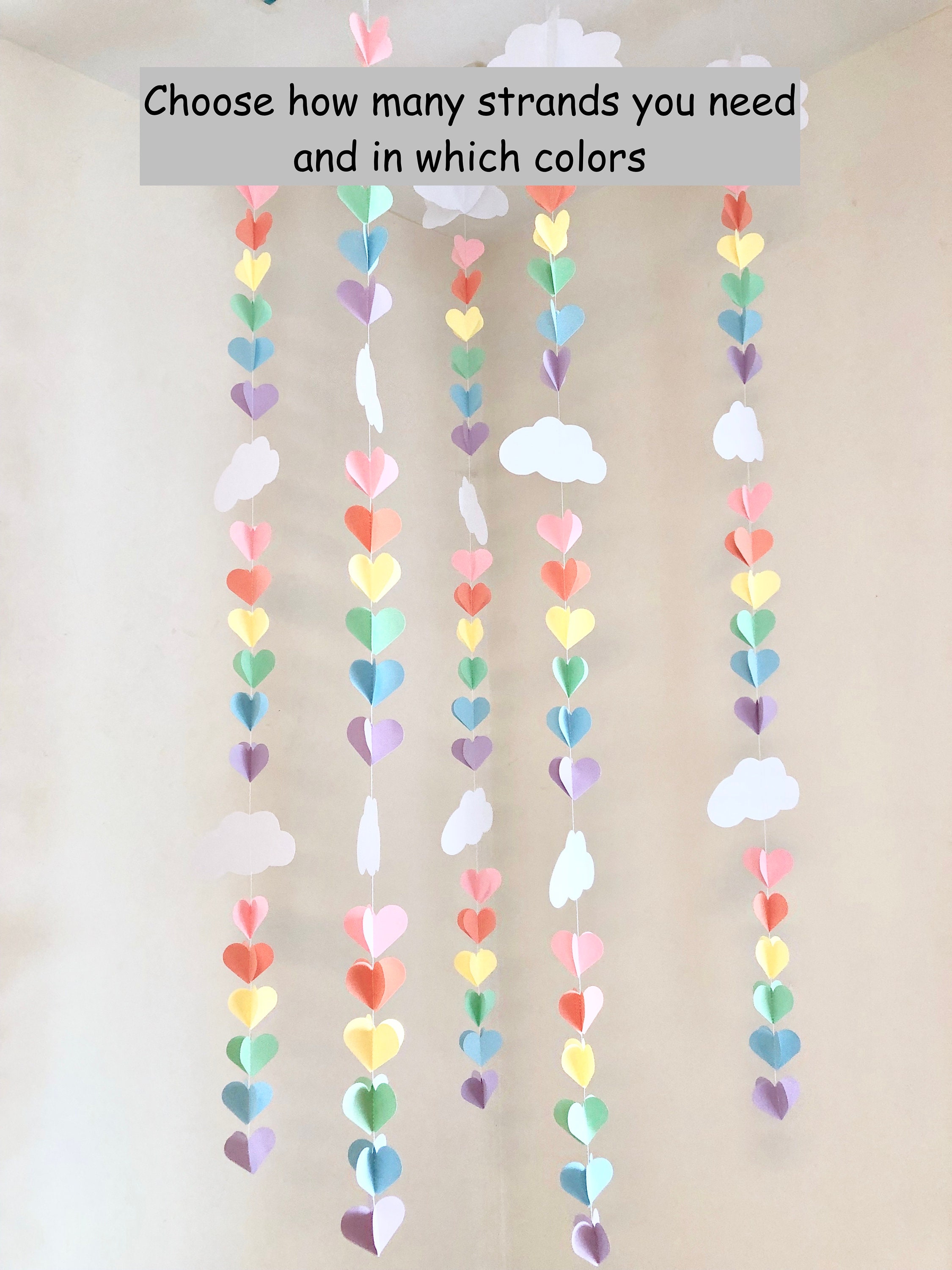 Rainbow Drop Garland Diy