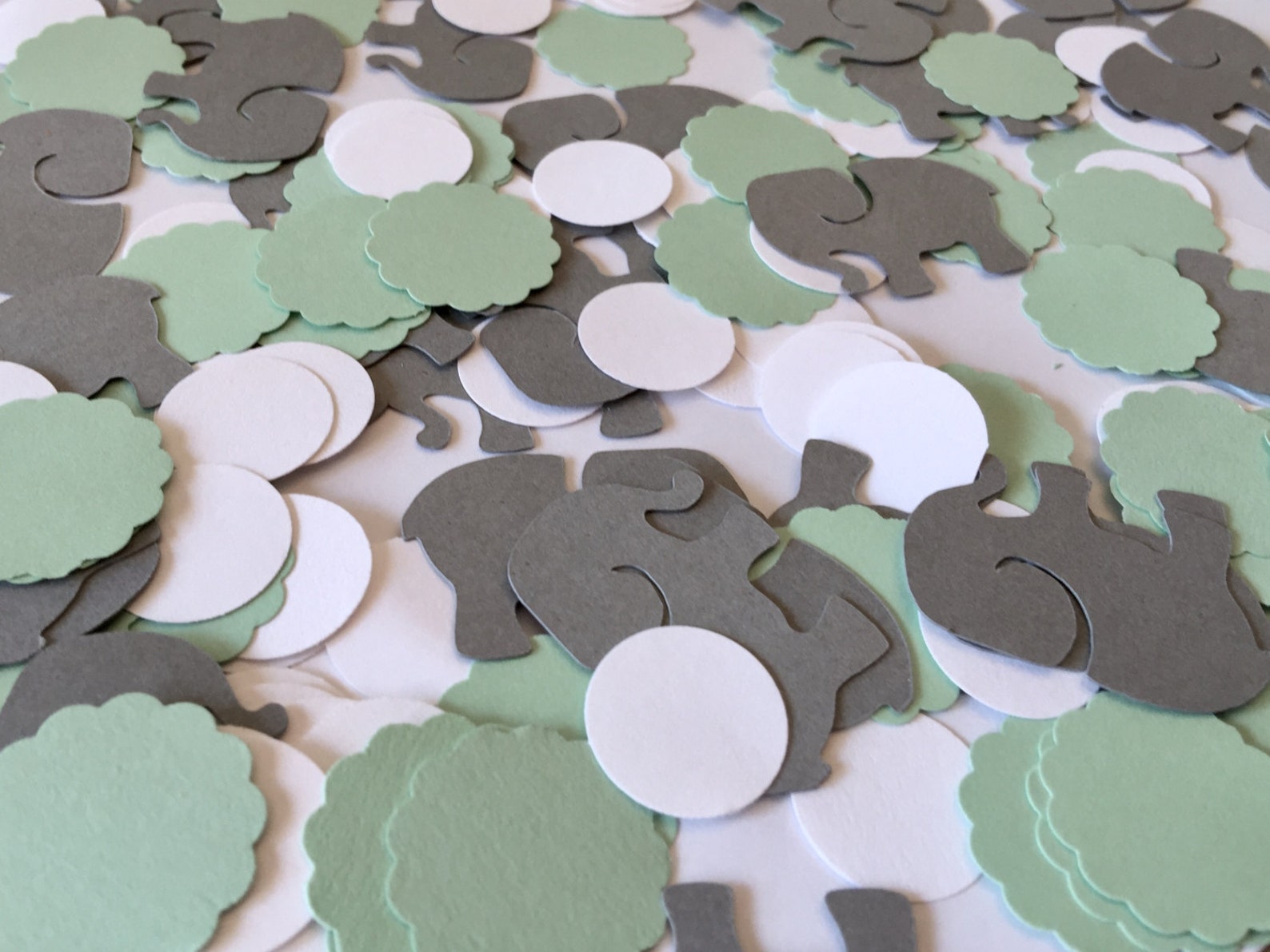 Elephant Garland / Elephant Baby Shower Decorations / Mint & - Etsy