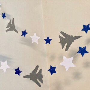 Fighter Jet Party Decorations - Military Graduation Banner - Jet Banner ...