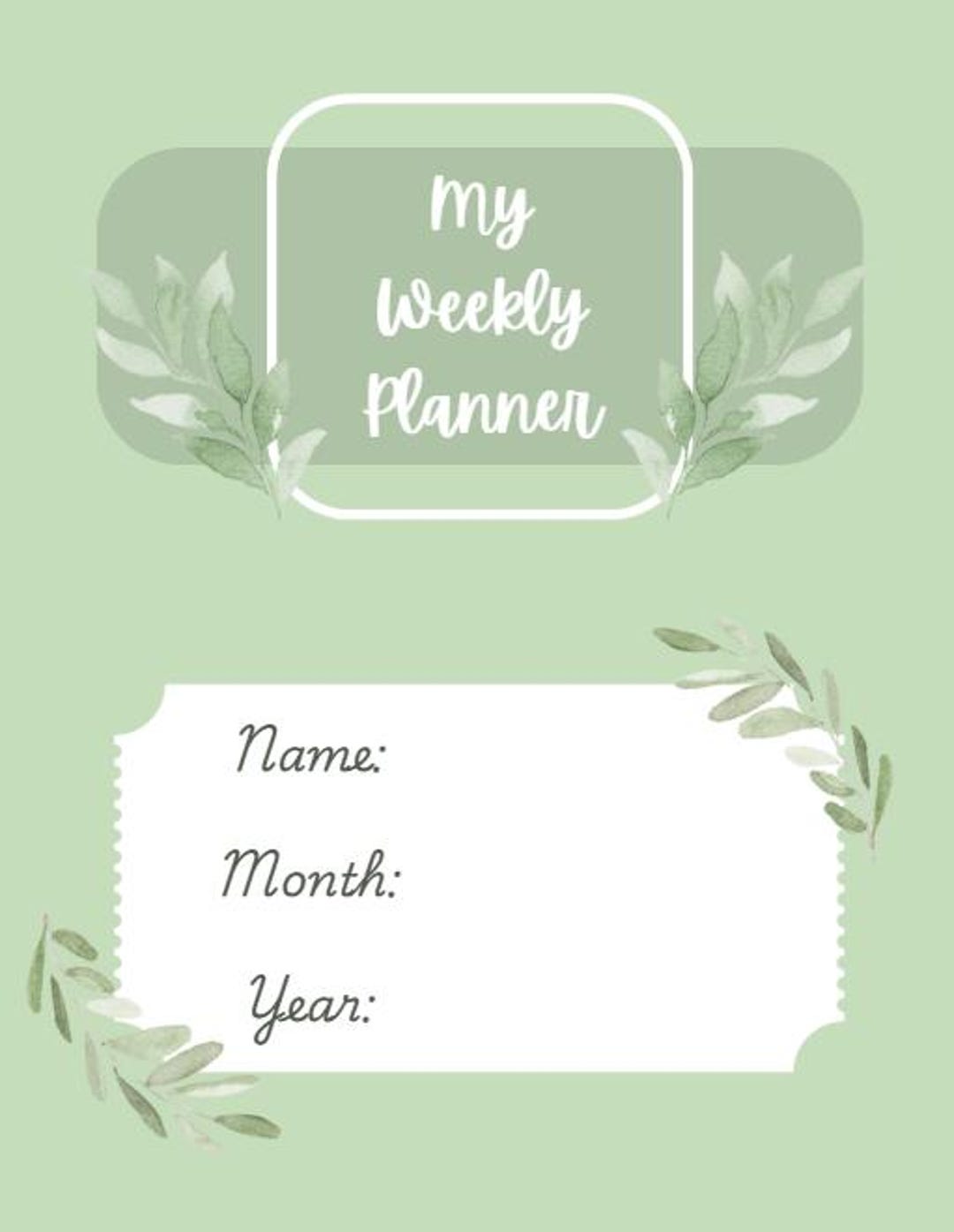 Weekly Planner for Moms and Busy Families - Etsy