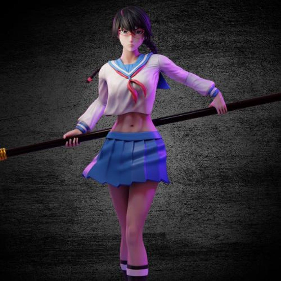 NSFW Kobeni Spear STL File | High Detail Chainsaw Man Assassin Figurine ...