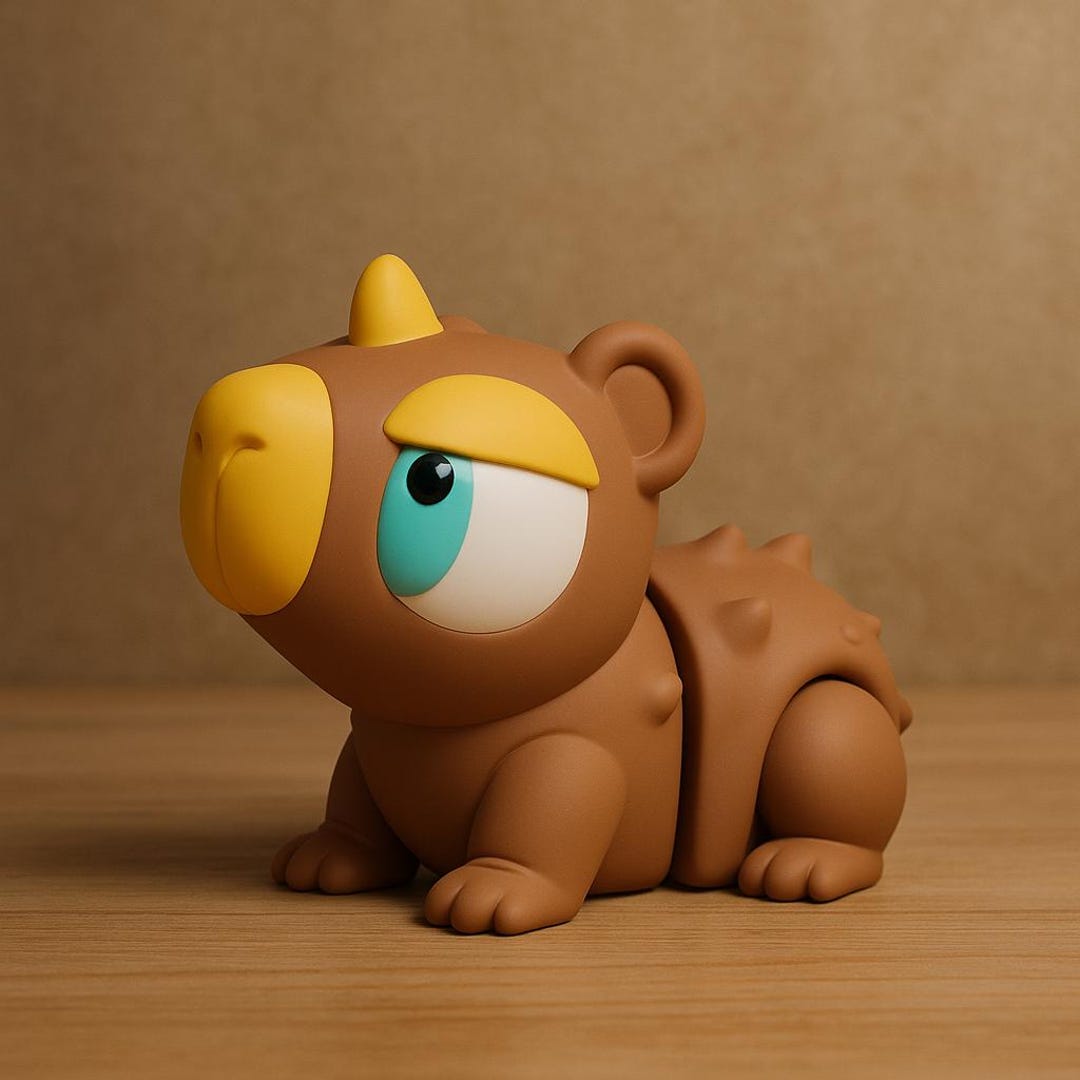 Flexi Articulated Cute Creature 3D STL File | High Detailed Animal Toy ...