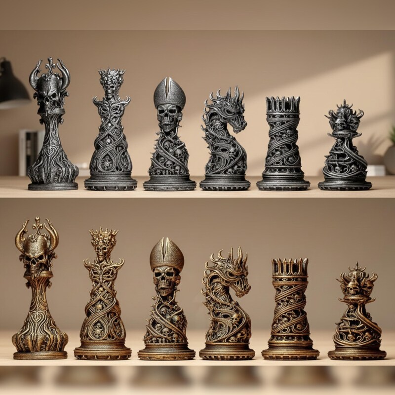 Resin Chess Set - Etsy