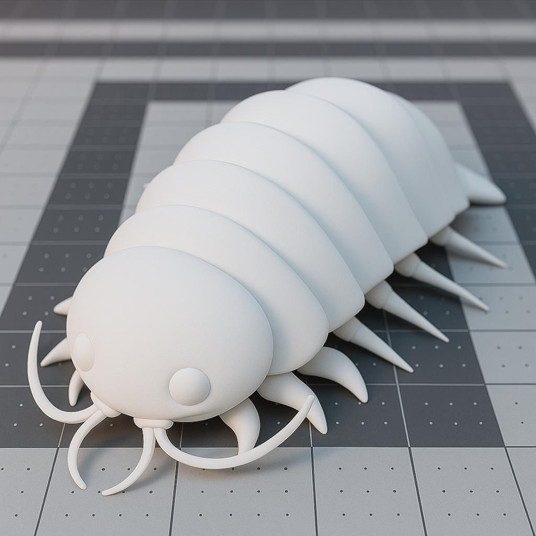 Flexi Isopod STL File | High Detail Articulated Woodlouse 3D Model ...