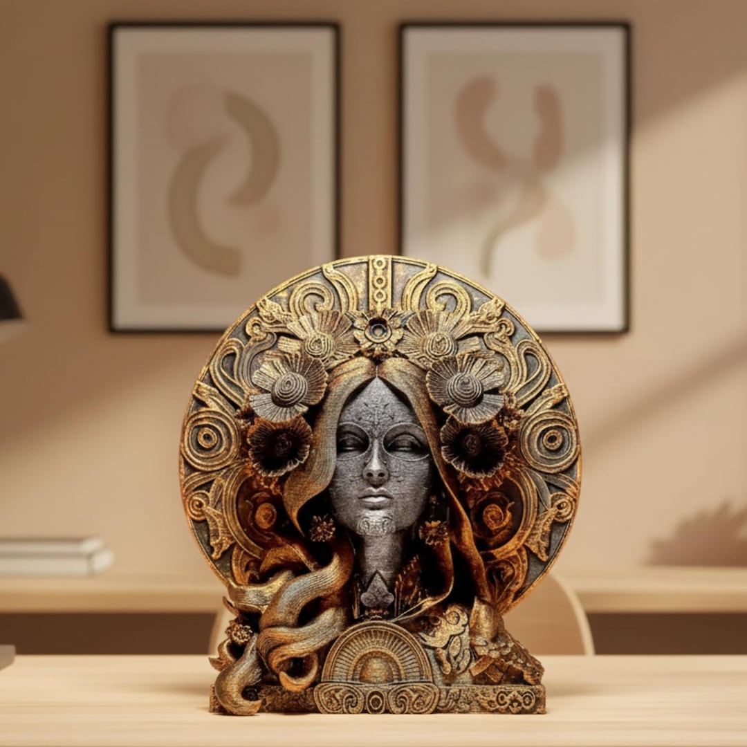Triple Moon Goddess Statue STL File | 3D Printable Wiccan Altar ...