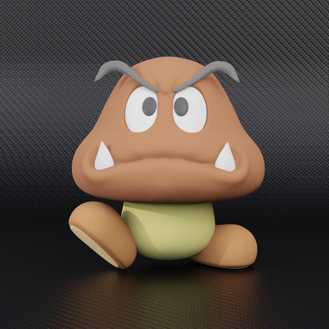 Flexi Goomba 3D STL File | Articulated Character Model | High Detail ...