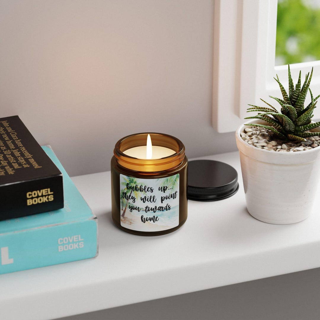 Jimmy Buffett Soy Candle | Amber Jar, Christmas Warmth Scent - Etsy