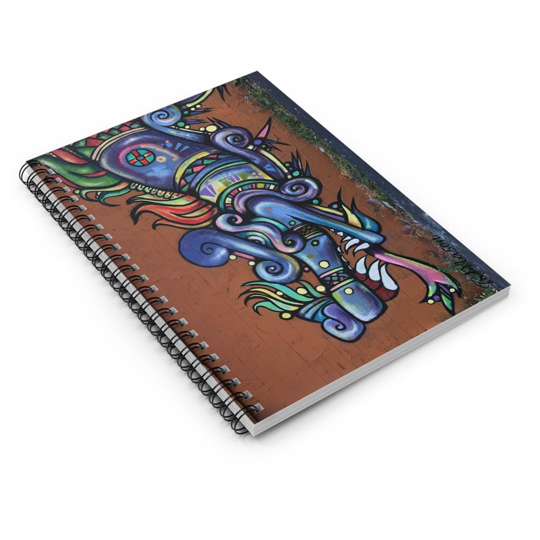 Dragon Graffiti Art Spiral Notebook - Ruled Line Journal - Etsy