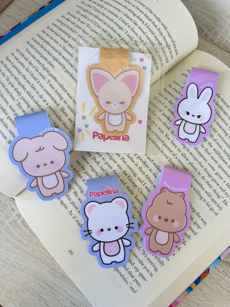 SKZOO Magnetic Bookmark | KPOP Stray Kids Inspired Fanmade Bookmark ...