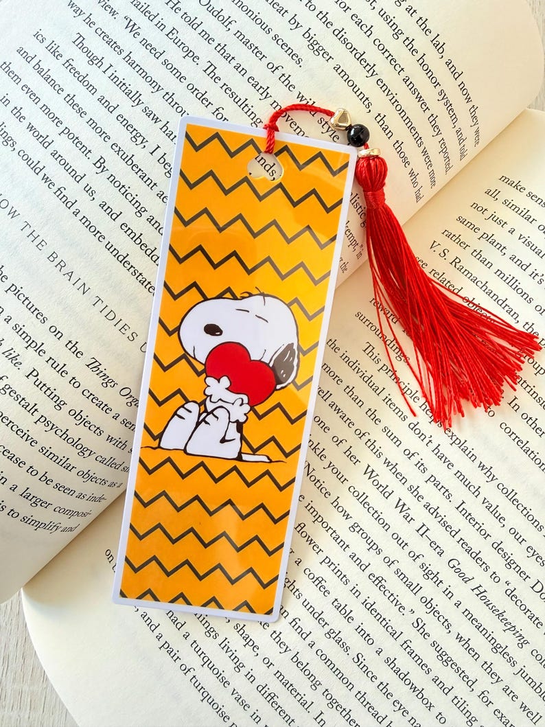 Snoopy Bookmark With Tassel - Etsy