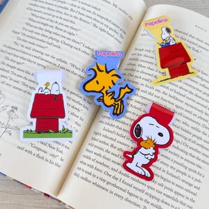 Snoopy Magnetic Bookmark Set | Peanuts Readers Gift - Etsy