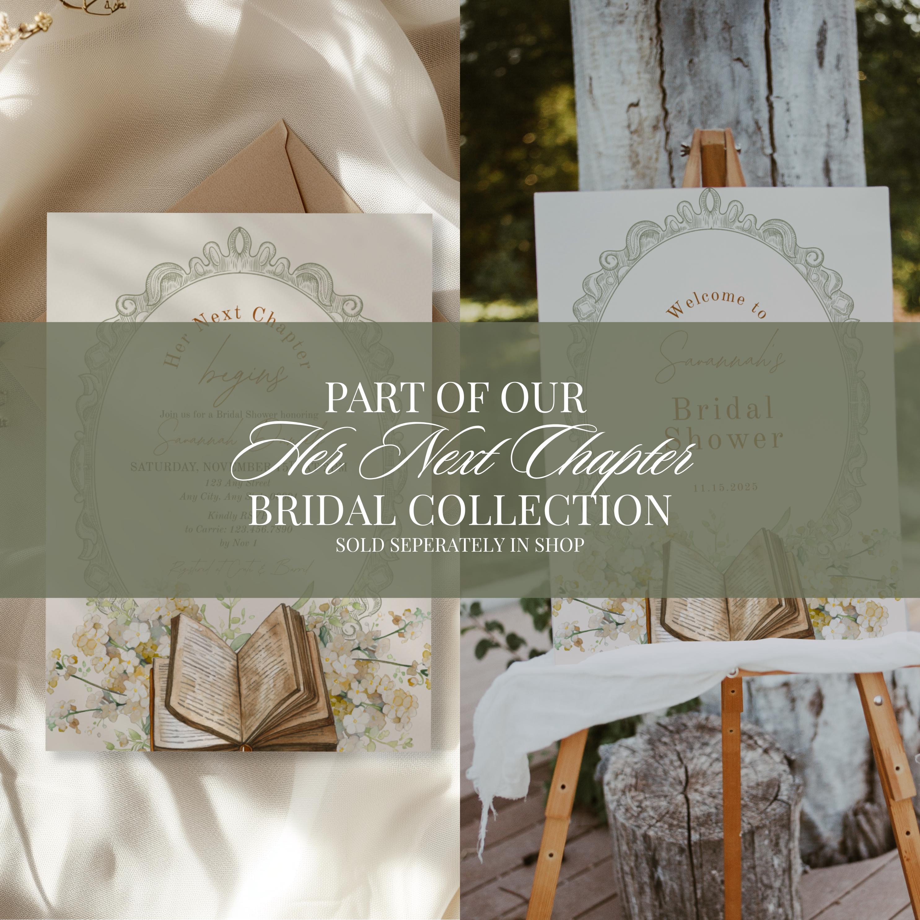 Her Next Chapter Bridal Shower Game Bundle: Romantic Book Theme ...