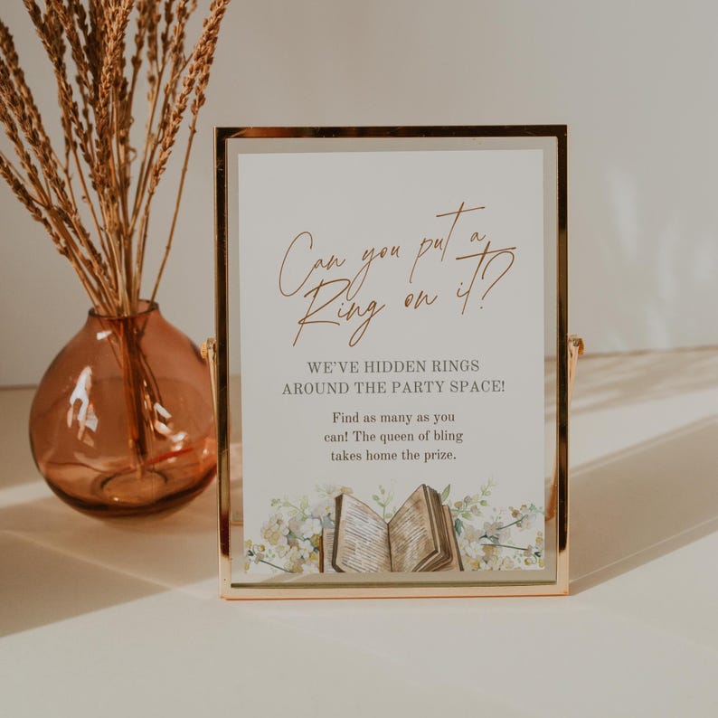 Her Next Chapter Bridal Shower Game Bundle: Romantic Book Theme ...