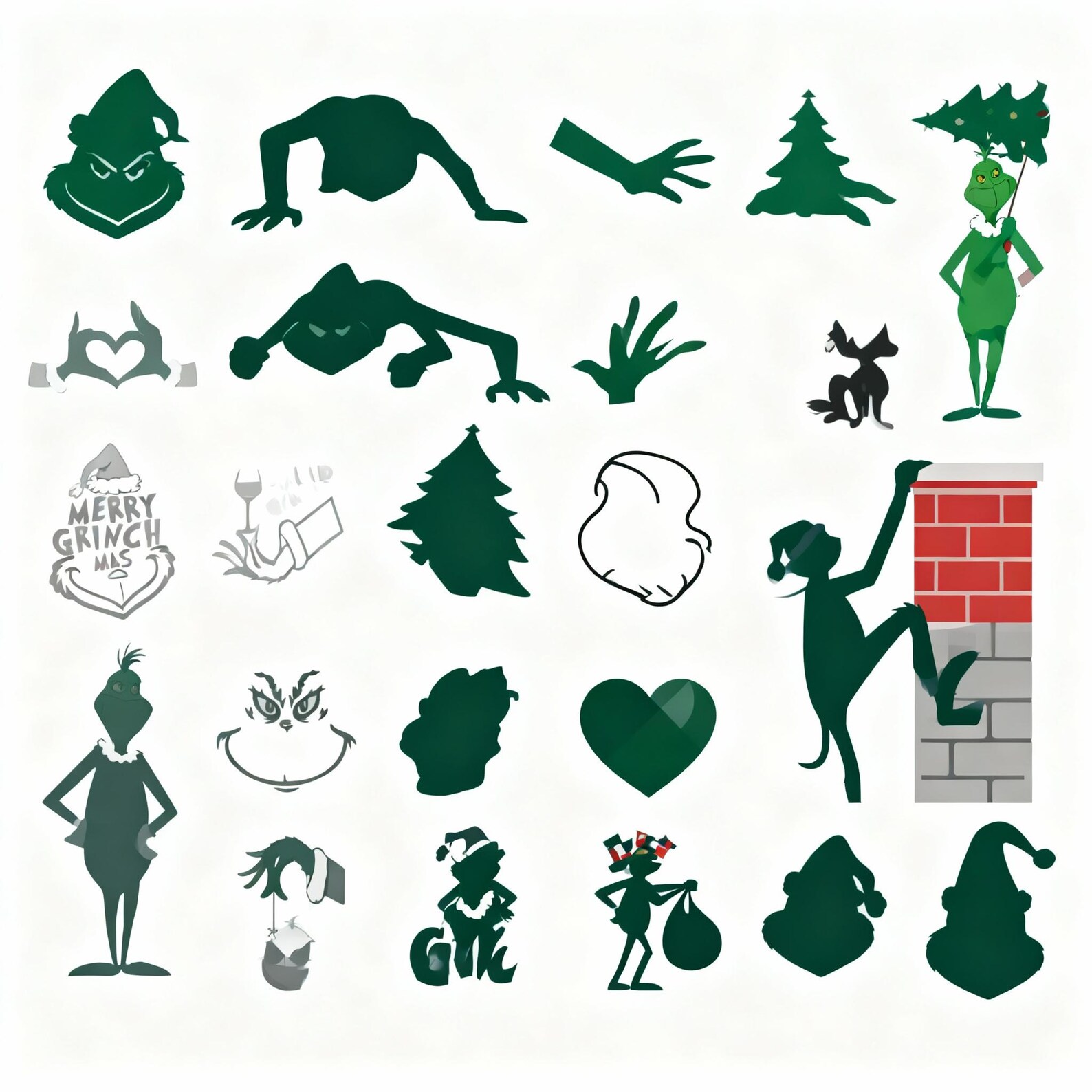 600+ Grinch Christmas Designs: SVG & PNG Bundle (digital Download) - Etsy