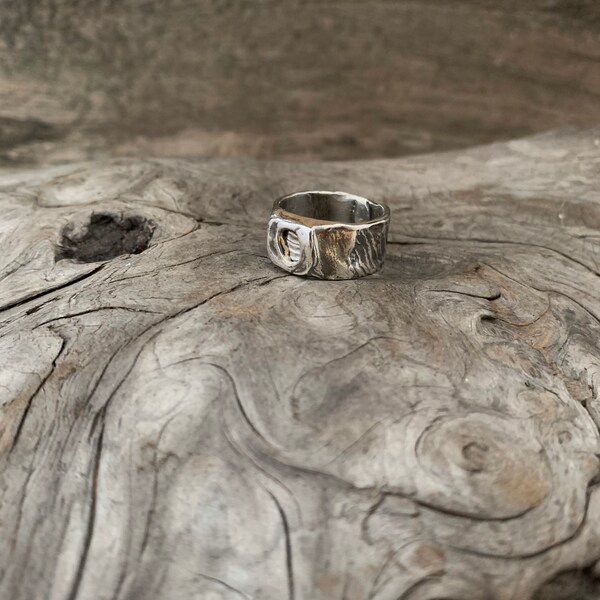 Cast Silver Ring - Etsy