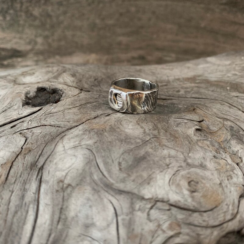 Cast Silver Ring - Etsy