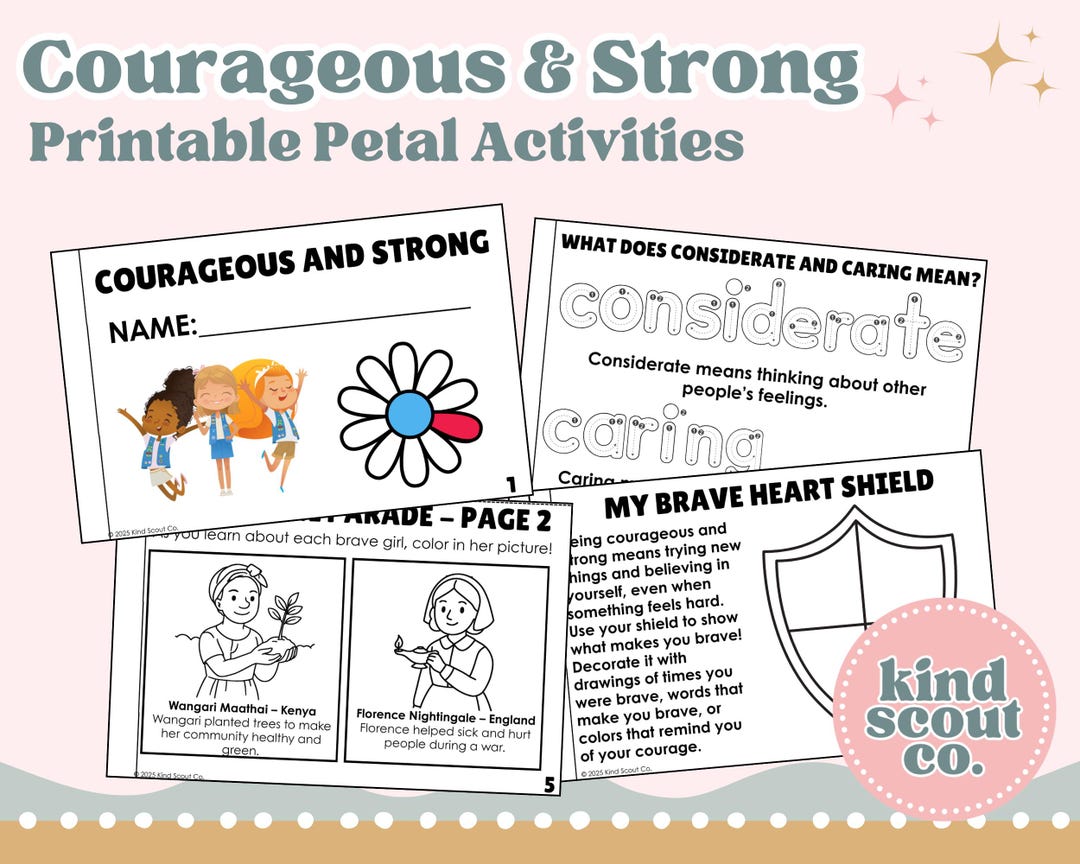 Daisy Girl Scouts Courageous and Strong Petal Activity Booklet ...