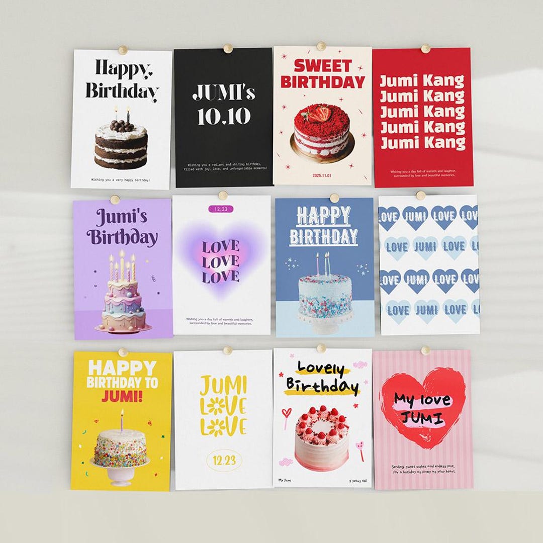 Editable Birthday Poster Template – Minimal Holiday Canva Design ...