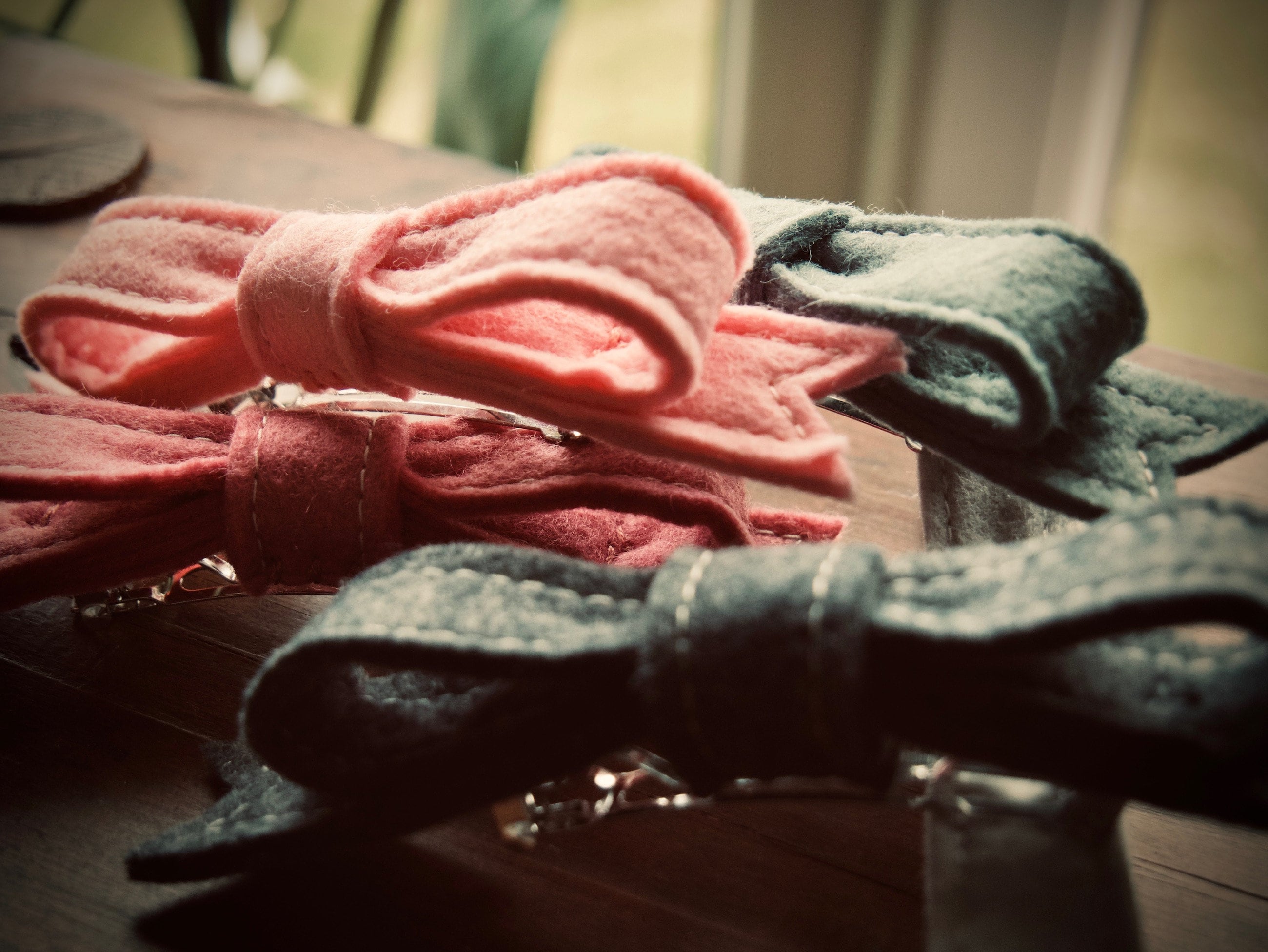 Wool Felt Hair Bow Barrette ø Up to 20% Discount ø | Etsy