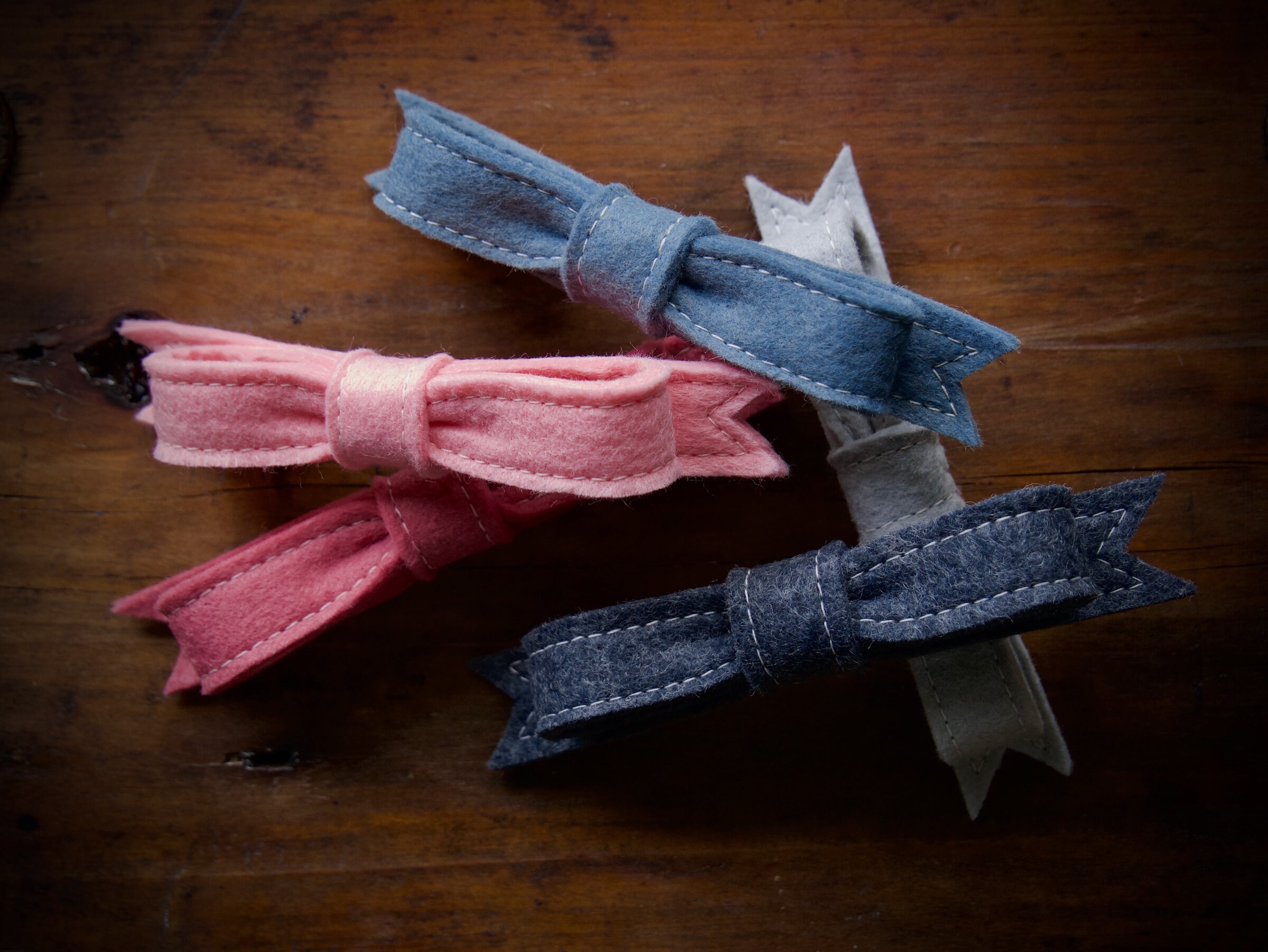 Wool Felt Hair Bow Barrette ø Up to 20% Discount ø | Etsy