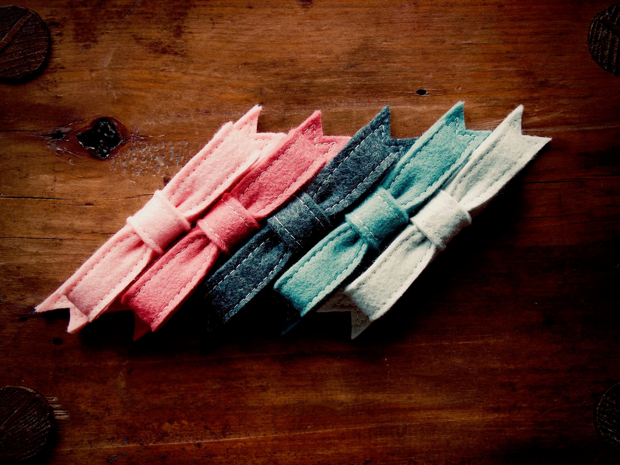 Wool Felt Hair Bow Barrette ø Up to 20% Discount ø | Etsy