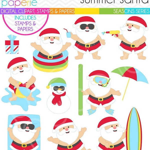 Santa Clipart - Etsy Canada
