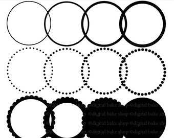 Scalloped labels | Etsy