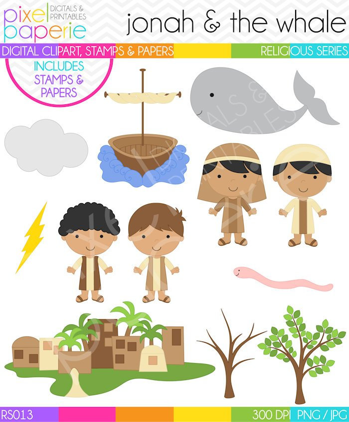 Jonah And The Whale Clipart