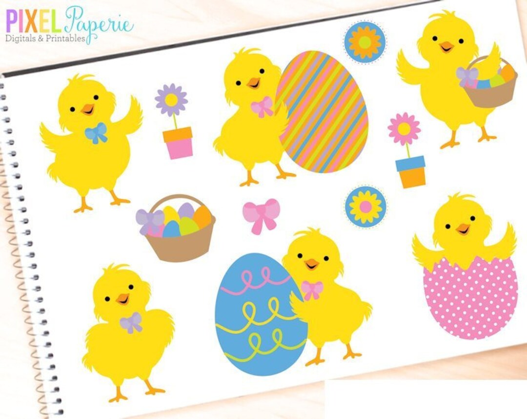 Easter Clipart Chicks Clip Art Digital Easter Chicks Digital - Etsy